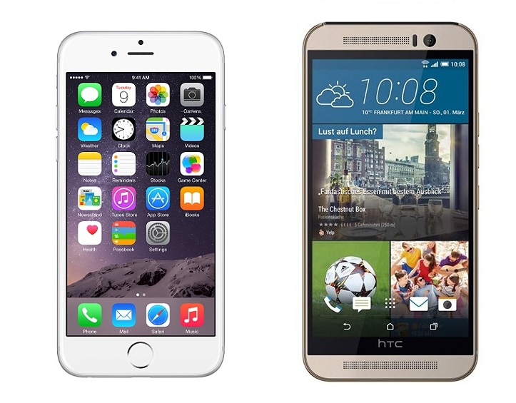 iPhone 6 vs HTC One M9 Specs, Price Comparison: Features Review - HTC ...
